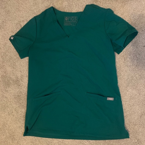 Figs | Tops | Figs Hunter Green Scrub Top Limited Edition | Poshmark
